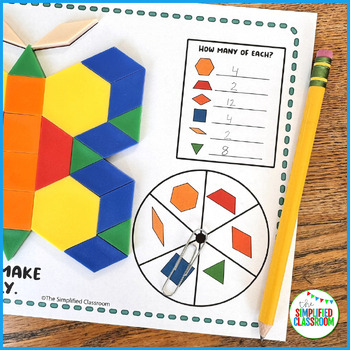 Insects Pattern Block Math Activity by The Simplified Classroom | TPT