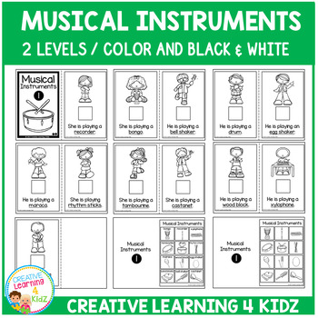 Interactive Vocabulary Books: Musical Instruments by Creative Learning ...