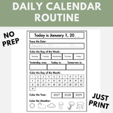 Jan, Feb, March Bundle | Calendar Routine | Morning Work | Math Practice