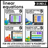 Solving Multi-Step Equations Digital Math Activity by Maneuvering the ...