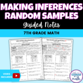 Making Inferences from Random Samples Guided Notes Lesson by mrscasiasmath