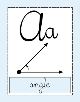 Pastel Math Alphabet Display | Math Word Wall | Cursive Math Alphabet