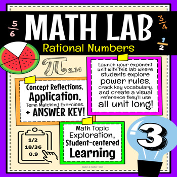 Rational Numbers Exploration Lab | Math Worksheet for Practice & Answers