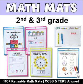 Math Mats for 2nd & 3rd Grade | Small Group & Intervention (100+ CCSS ...
