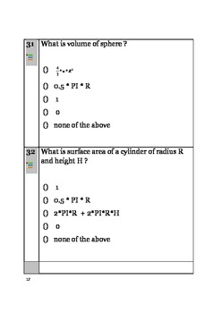 Math Quiz 2 - Numbers,Word Problems,Probability, Sequences,Trigonometry ...