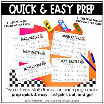 Math Racers for Littles | Addition Math Fact Fluency Practice # ...