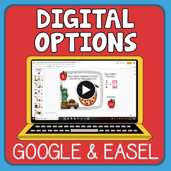 Measuring Angles without a Protractor Task Cards Distance Learning Option