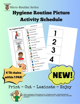 Micro-Routine PAS | Hygiene Routine Visual Schedule + Flap Steps ...