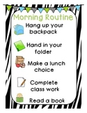 Morning Routine and Pack and Stack Routine Posters | TPT