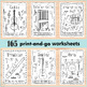 Musical Instruments Coloring by Note Worksheets Bundle | Music Sub Plans