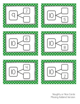 Christmas Center Game - Naughty Or Nice {Editable} | TpT