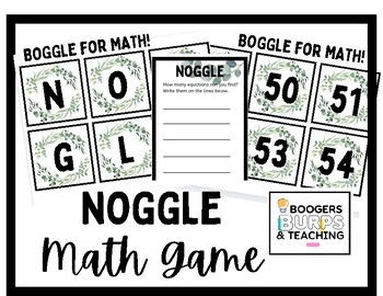 Noggle Multiplication And Division Teaching Resources | TPT