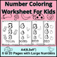 Numbers Coloring Worksheets,Numbers 0 To 20 Handwriting Practice ...