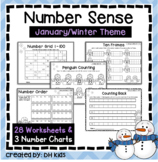 Number Sense Math Worksheets - Winter Math, January Math Worksheets ...