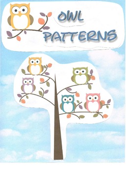 Owl Patterns File Folder Game - Math Center by The ABA Store | TpT