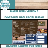 Panera Version 2- Functional Math- Rounding and Adding Prices Digital ...