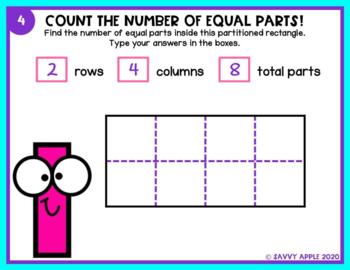 Partition Rectangles 2nd Grade Math Google Slides by Savvy Apple