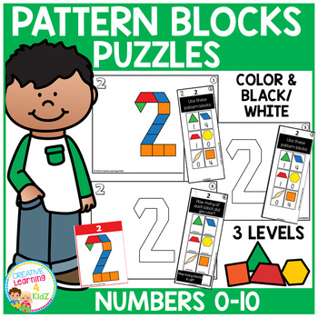 Pattern Block Puzzles: Numbers by Creative Learning 4 Kidz | TPT