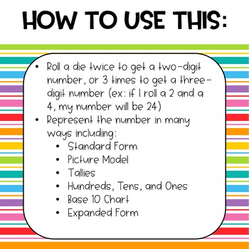 Place Value Pile Math Craft | Place Value Math Craft by Sweet Firstie Fun