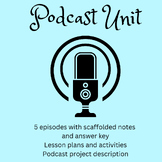 Podcast Unit | Project-Based Learning | Study Guide | Answer Key