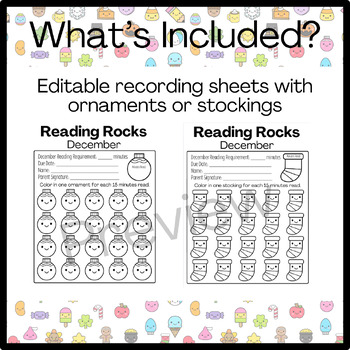 Reading Rocks-December | Reading Homework | Reading Incentive | TPT