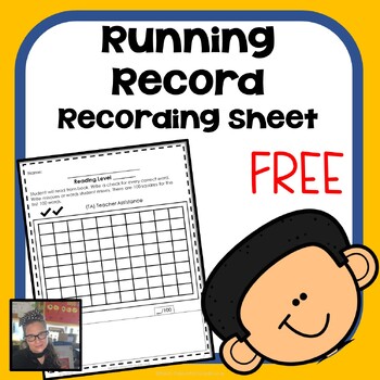 Running Record FREE by Robin Wilson First Grade Love | TPT