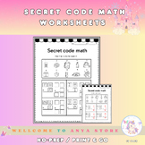 Secret Code Math | 2-Digit Addition Worksheets by ANYA STORE | TPT