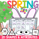 Spring 2D Shapes Attributes Sort Bunny Rabbit Math Craft Activity ...