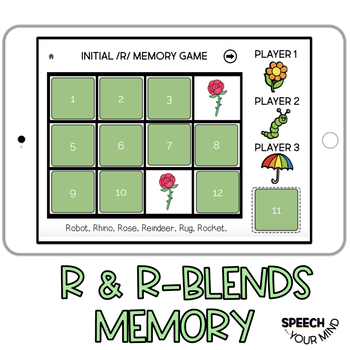 R & R-Blends Spring Articulation Boom Cards™ Matching Game by Speech ...