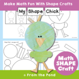 Spring Chick Math Shape Craft by From the Pond | TPT
