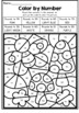 Spring Color by Number: Rounding by Miss G's Classroom Bits | TPT