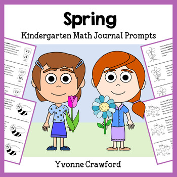 Spring Math Journal Prompts Kindergarten | Math Warm-ups | Math Morning ...