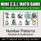 Spring Math: Mini CSI Math Mystery - Number Patterns: Addition ...