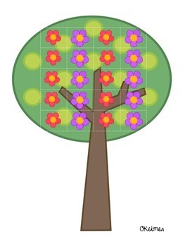 Spring Tree Counting Math Center Activity by Courtney Keimer | TPT