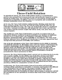 Three-Field Rotation Assignment (Article & Questions) | TPT