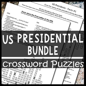 Presidents Crossword Teaching Resources | TPT