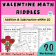 Valentine’s Day Math Riddles | Fun Addition & Subtraction within 20 ...