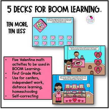 1st Grade Math - Valentine's Day - Number Sense - BOOM Cards™ - BUNDLE
