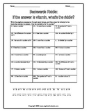 Verbal Expressions Worksheet | Math Riddle by Algebra Funsheets | TPT