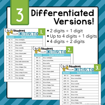 Winter Math Activity - Multi-Digit Division 4th & 5th - January Math ...